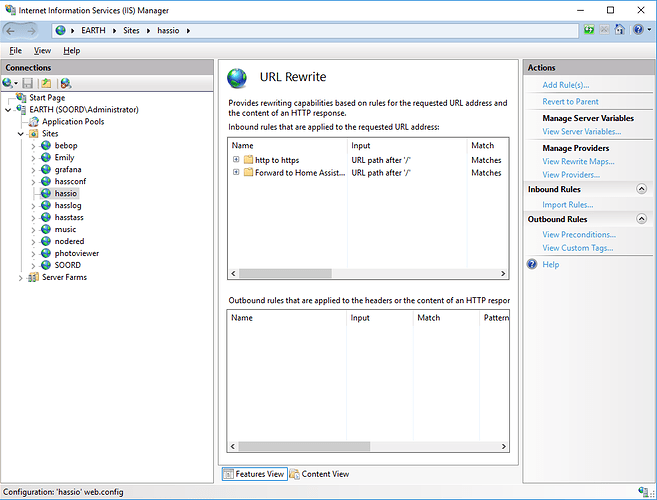IIS reverse proxy - Configuration - Home Assistant Community IIS reverse proxy - Configuration - Home Assistant Community